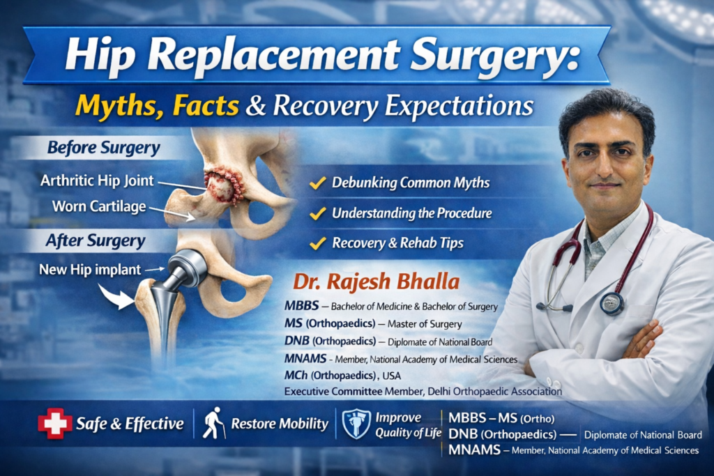 Hip Replacement Surgery: Myths, Facts & Recovery | Dr. R. Bhalla